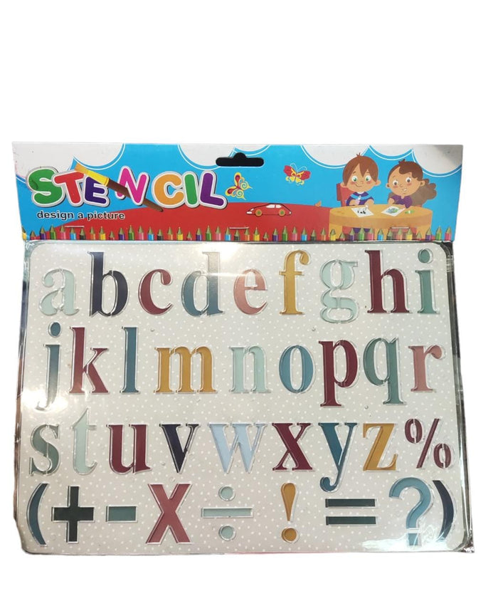 Stencil Set Alphabet 26.5x19cm