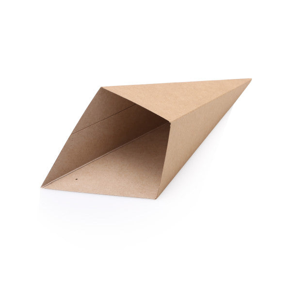 Kraft Paper Chip Cone Medium 23cm 10 Pack