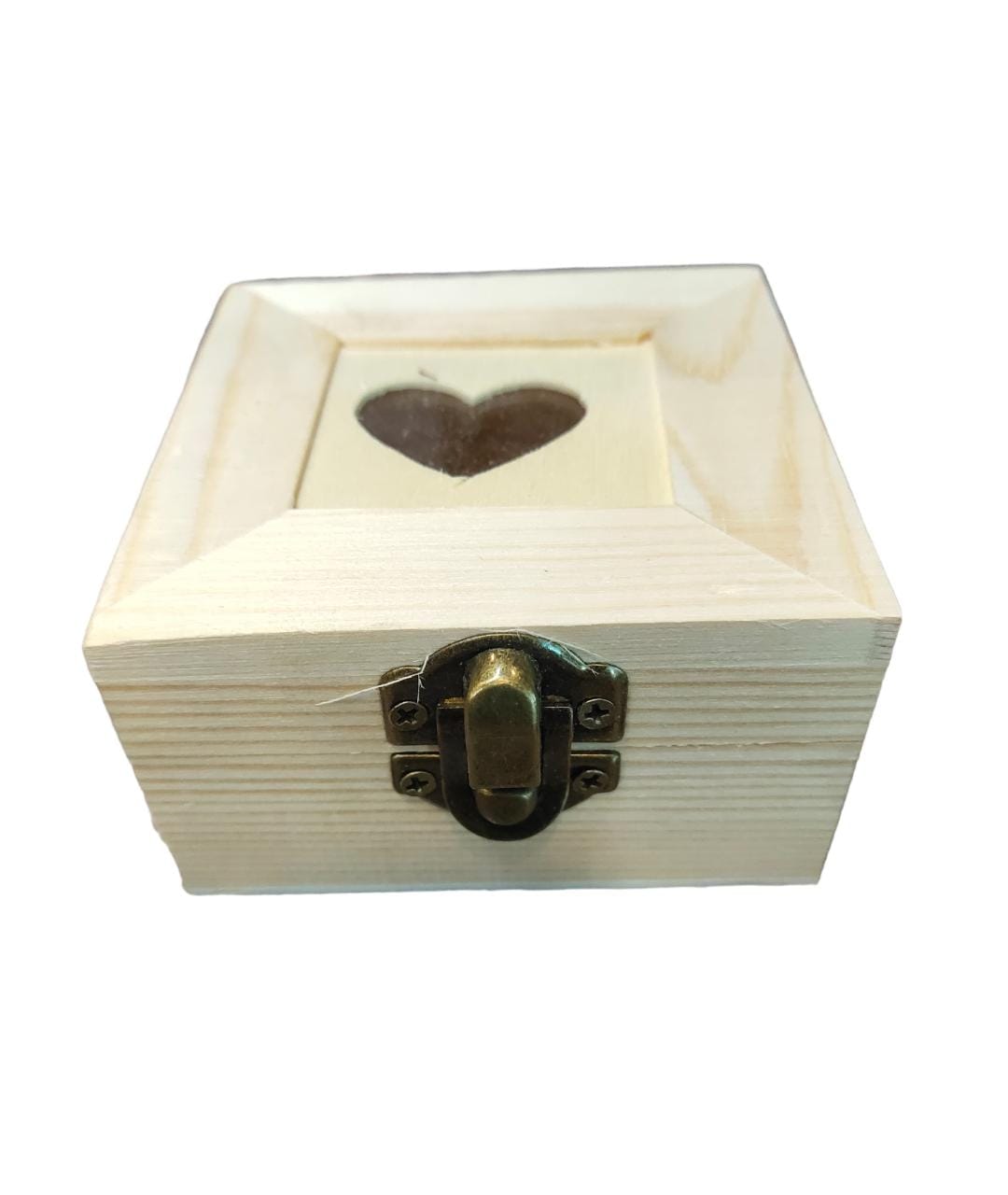 Wooden Gift Jewellery Gift Box Square 8.5x8.5x5cm