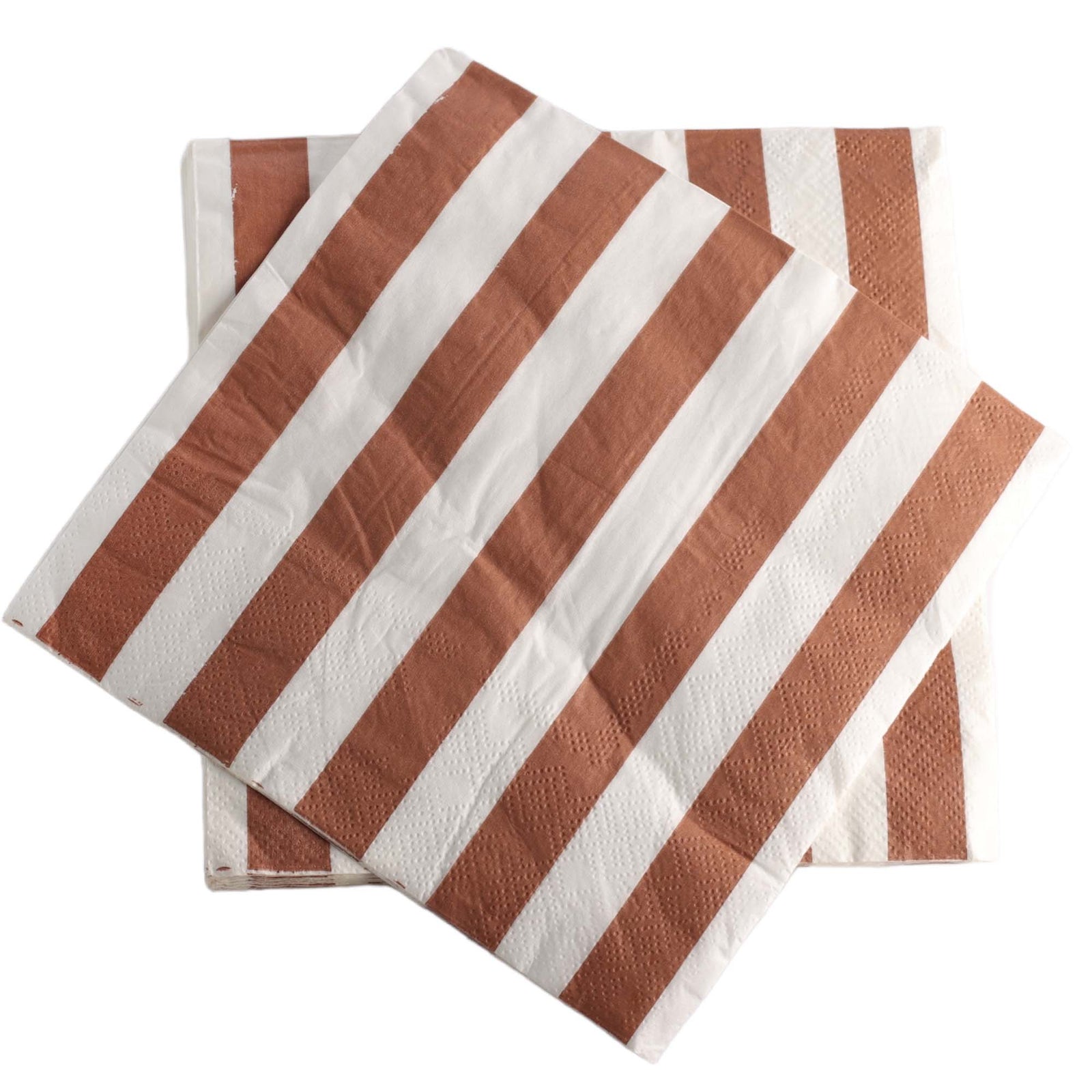 Luncheon Napkin Paper Serviettes 2ply Stripe Print 33x33cm 20pack