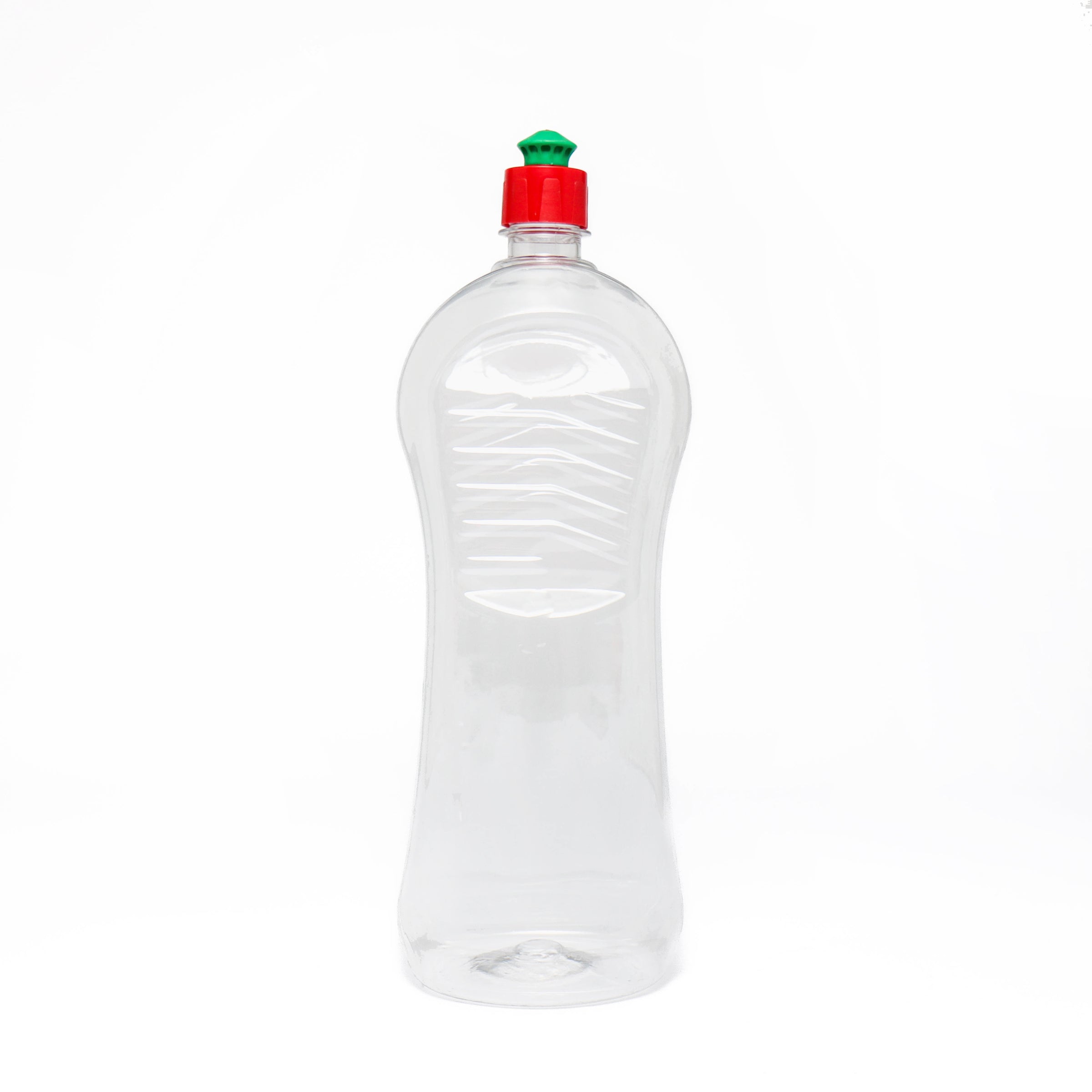 750ml PET Plastic Squeeze Dishwasher Bottle Clear BOT020