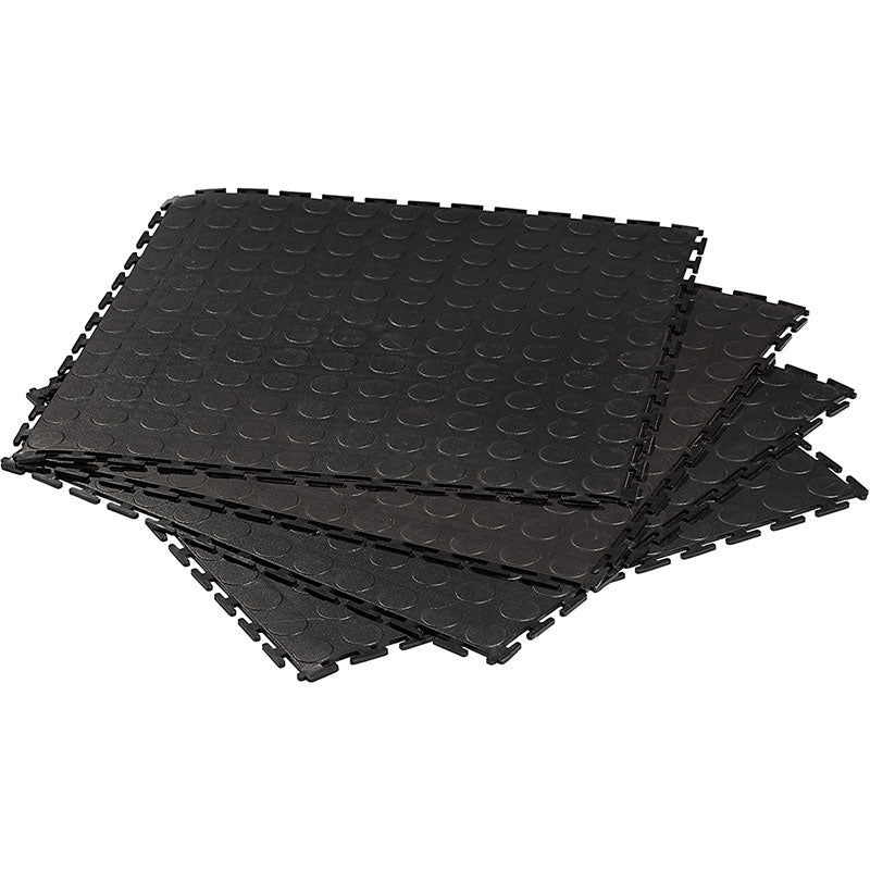 PVC Tile Interlocking Black 4s - Pride