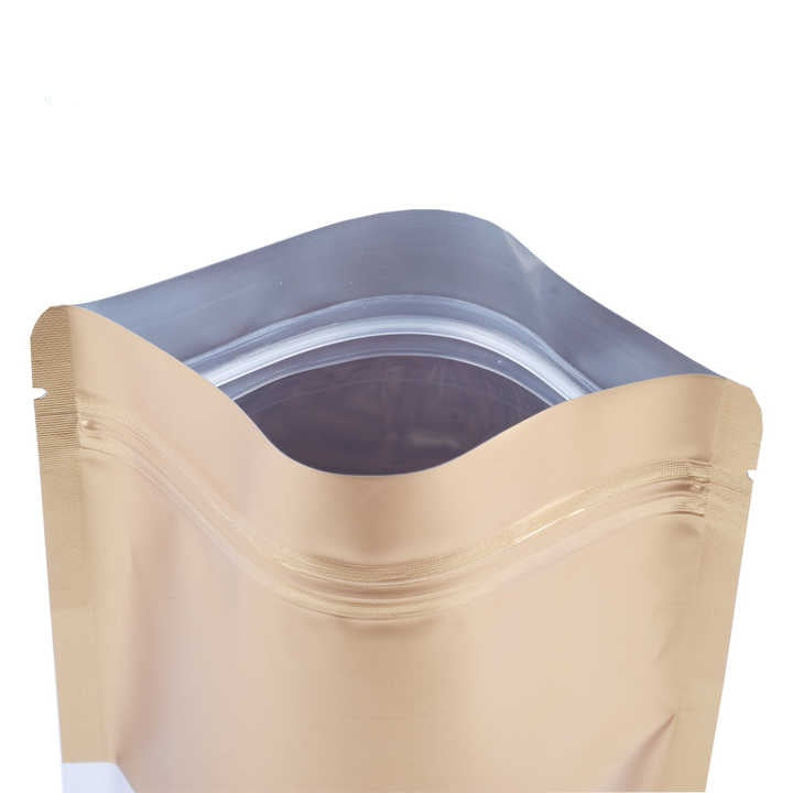 Aluminium Metalized Pouch Zip Lock Resealable Foil Stand Up Bags with
