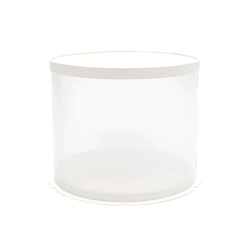 Plastic PVC Gift Box See Through Heightened Round Assorted