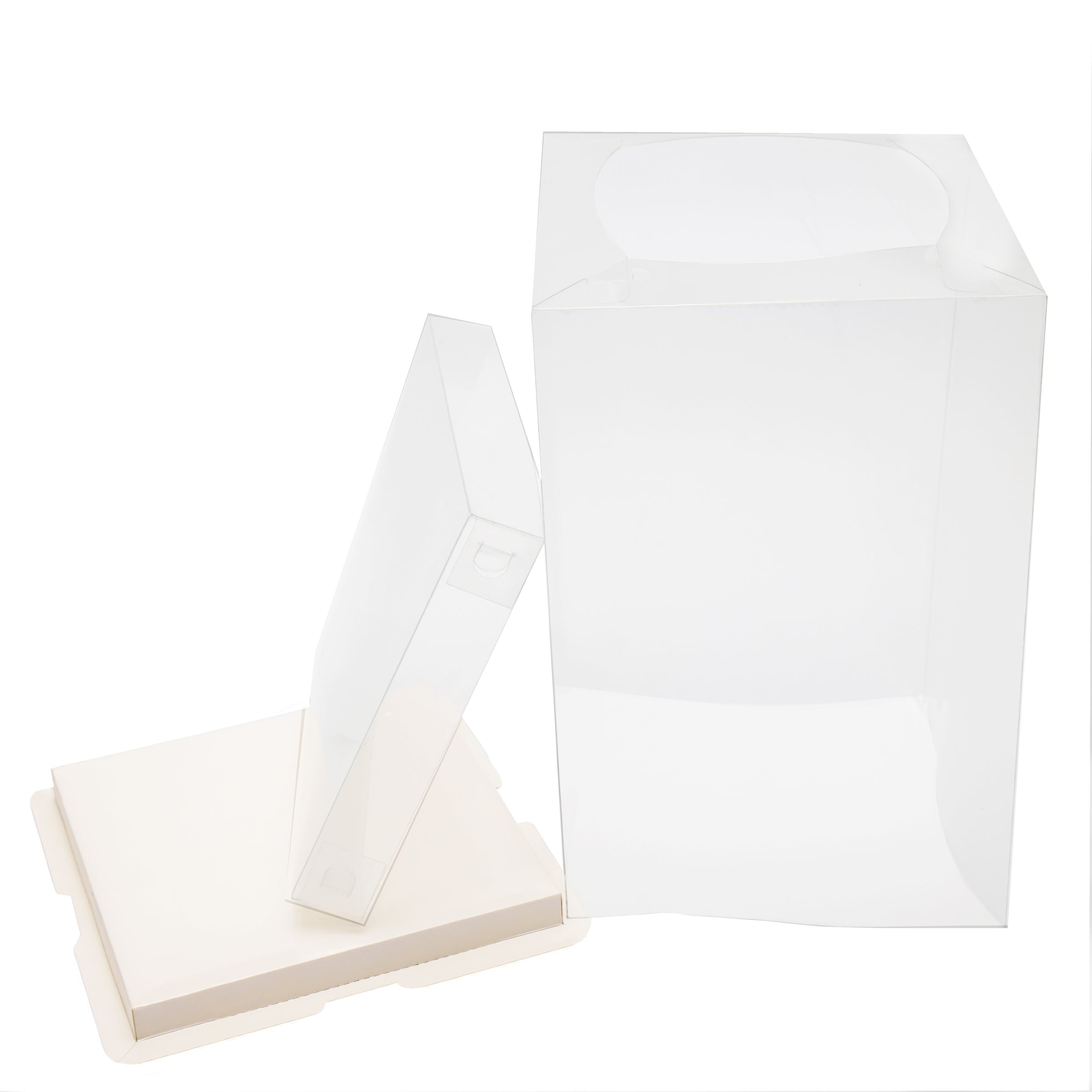 Plastic PVC Gift Box See Through Single Layer Square