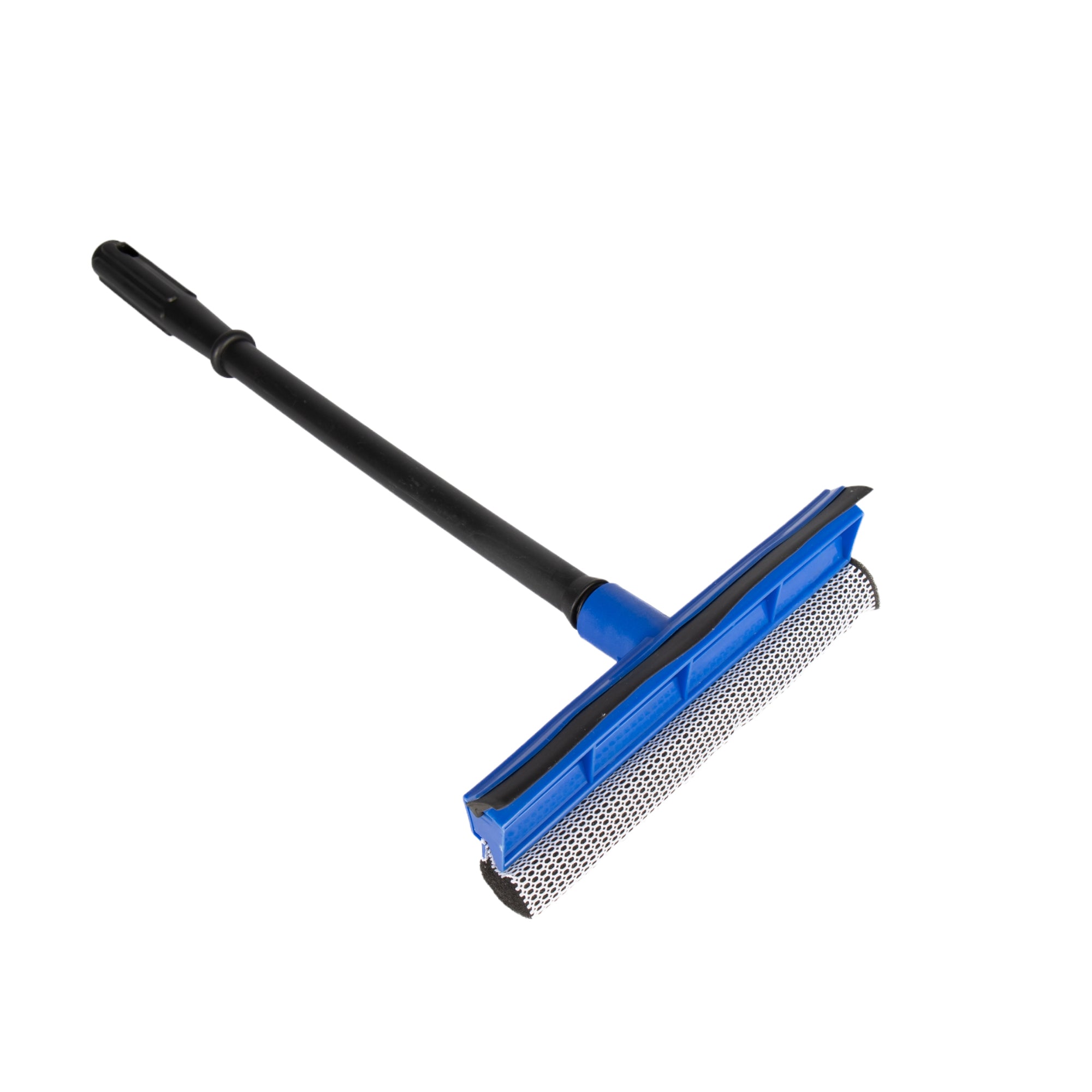 Window Squeegee 2-in-1 Blue with Plastic Handle Black