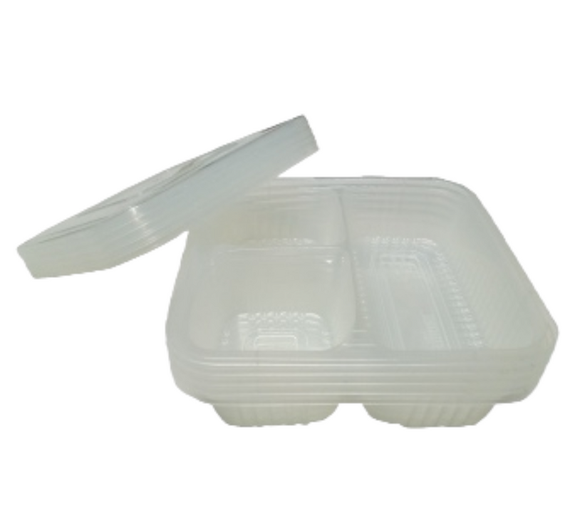 Formosa Stay Fresh Food 3 Division Lunch Meal Container 600ml+300ml+30