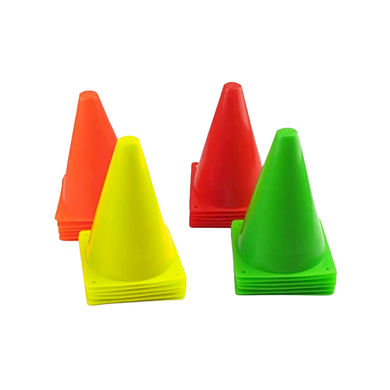 Multicolored Triangle Training Cones / Traffic Cones