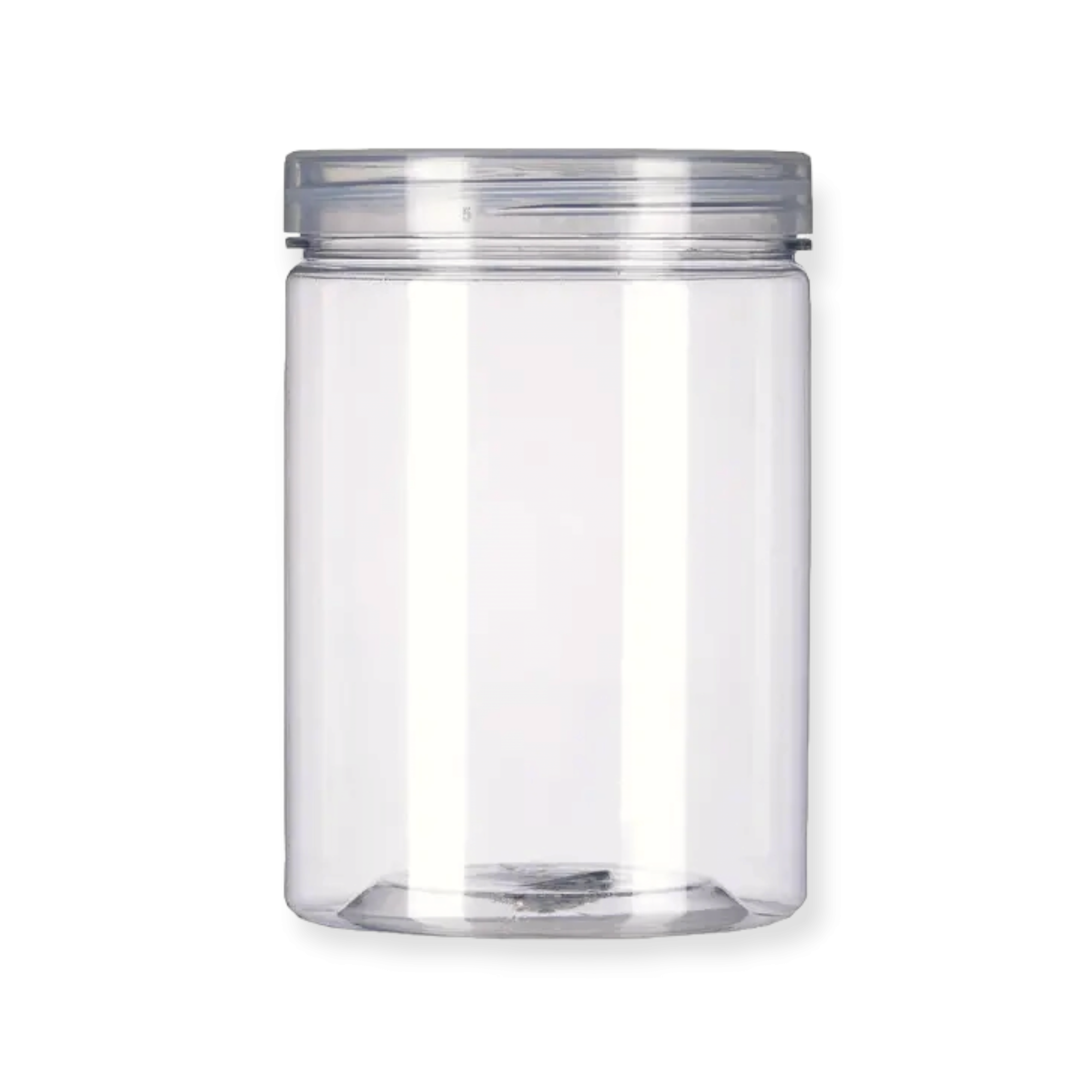 1L PET Jar Container with Lid Crystal Clear